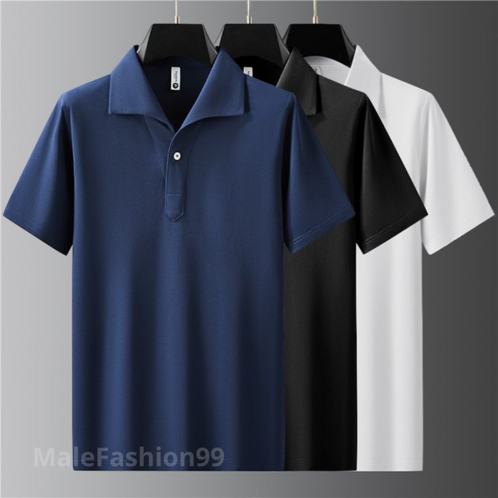 Jual Kaos Kerah Polo Shirt Polos Pria Premium Pakaian Cowok Kerah Baju ...