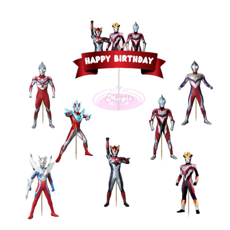 Jual Topper Cake Karakter/ Iron Man/Ultraman/Transformers one/Hiasan ...