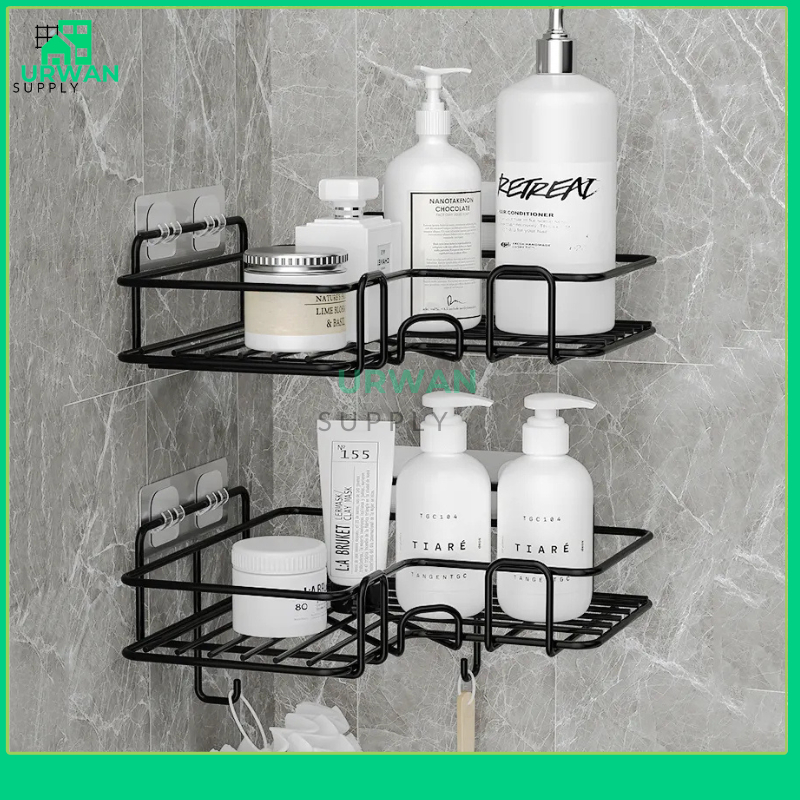 Jual US Rak Sudut Hook Besi Kamar Mandi Tempel Dinding Serbaguna untuk ...