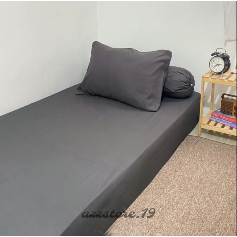 Jual SPREI POLOS ABU ABU / SPREI POLOS HITAM / SPREI POLOS HOTEL ...