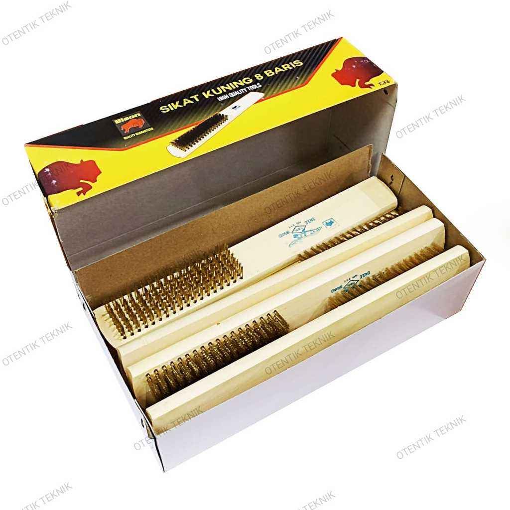 Jual SIKAT KUNINGAN EAGLE - SIKAT KAWAT KUNING GAGANG KAYU 8 BARIS ...
