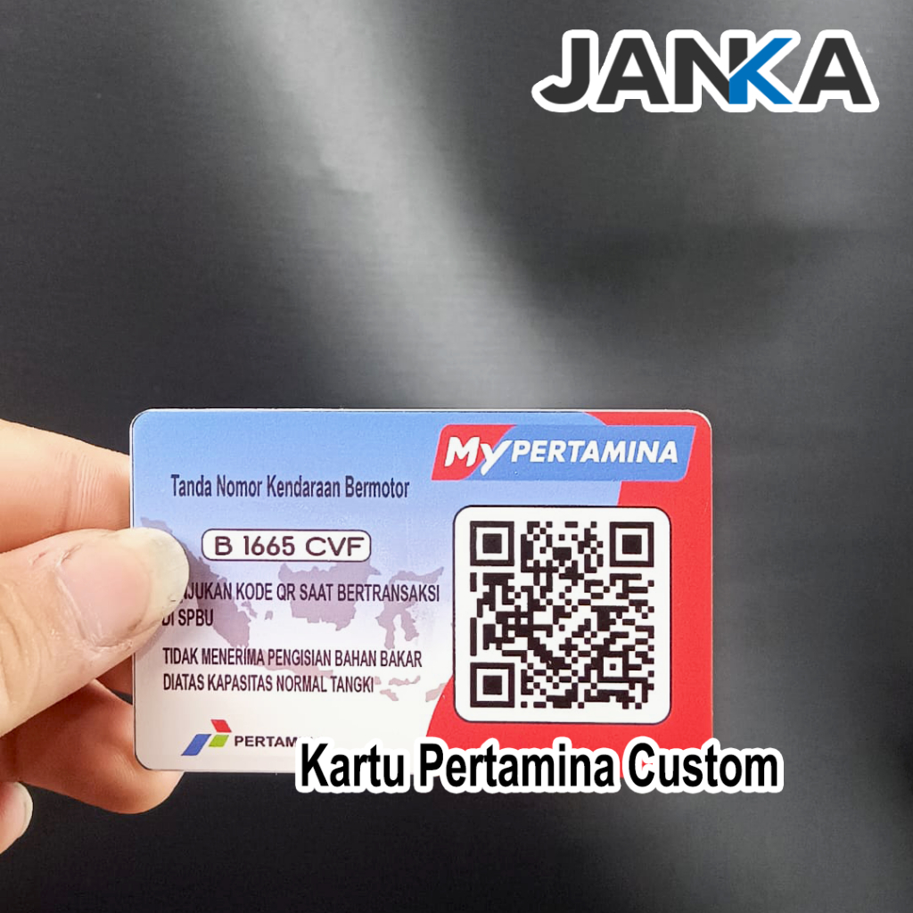 Jual JANKA Kartu Pertamina Barcode Bahan Akrilik Tebal 2 MM UV Print 2 Sisi Custom Gambar Mobil ...