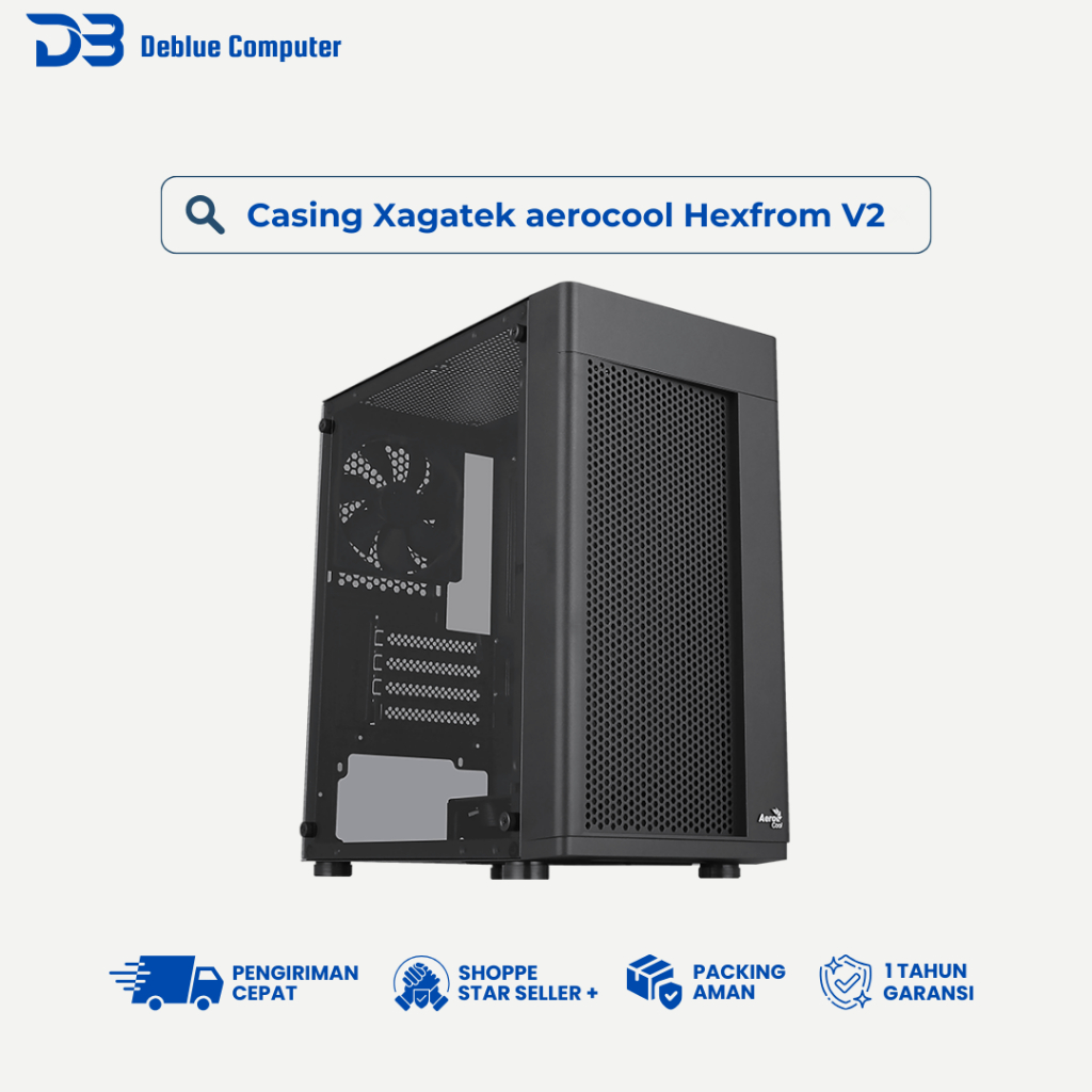 Jual CASING AEROCOOL HEXFORM V2 - FREE 3 FAN FRGB - M-ATX | Shopee Indonesia