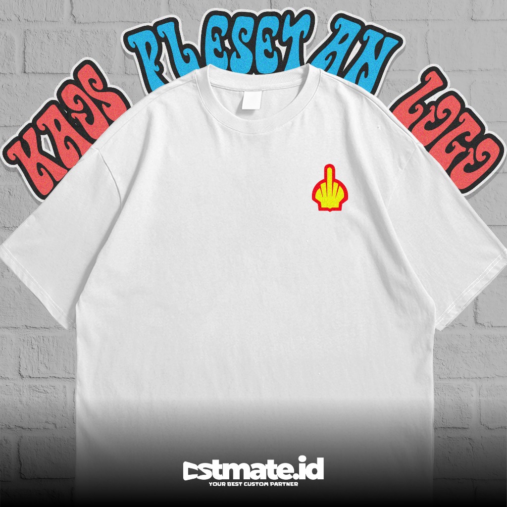 Jual BAJU / KAOS / TSHIRT / PLESETAN LOGO SHELL (Custom Desain ...