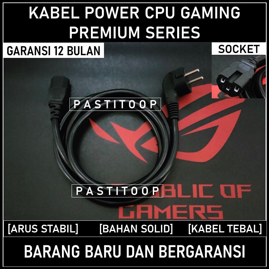 Jual Kabel power listrik PSU premium original | Shopee Indonesia
