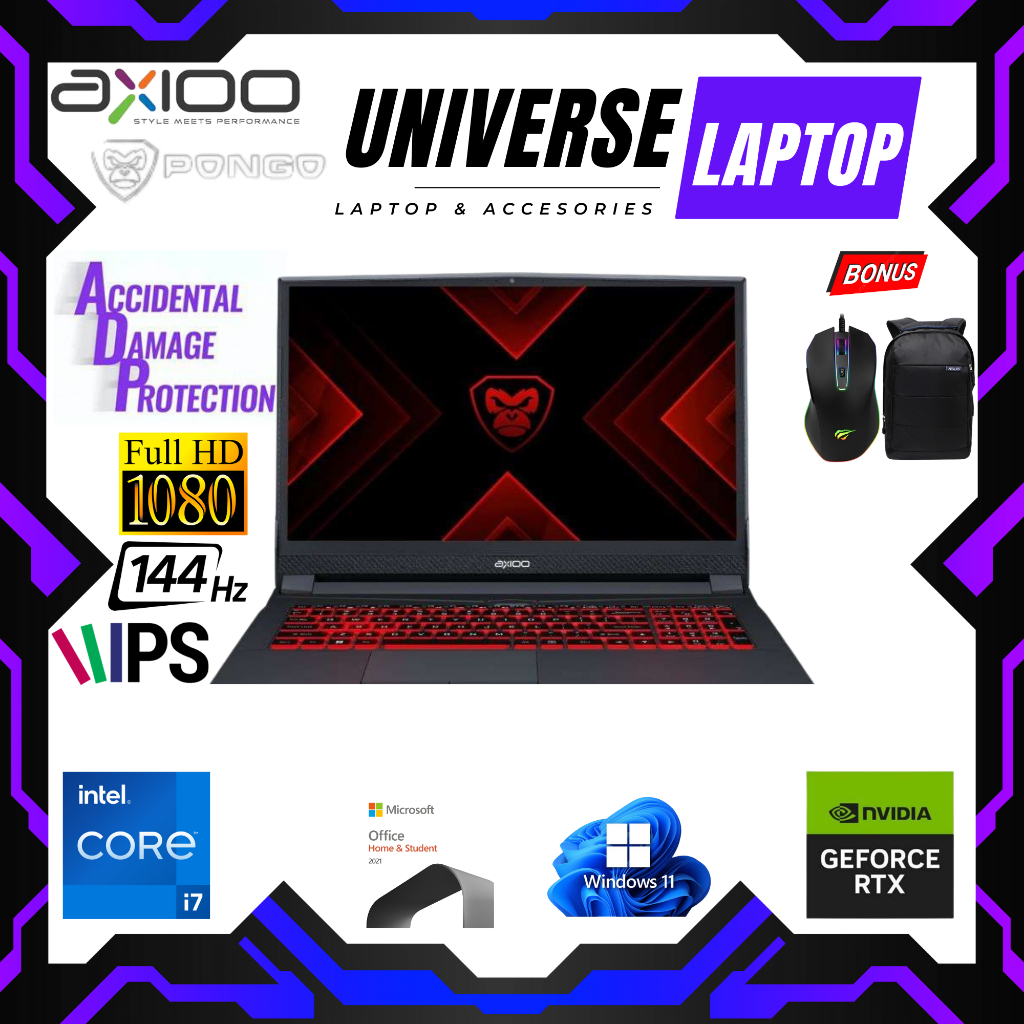 Jual Laptop Gaming Axioo Pongo 725 Core i7 12650H 16GB 512GB RTX2050 ...