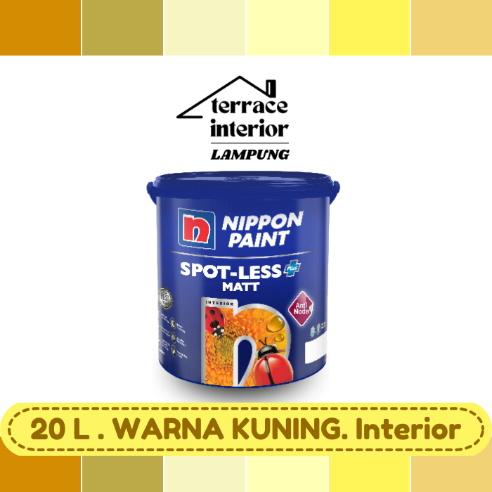 Jual Cat Tembok Nippon Paint Spotless Plus Matt Interior Warna Kuning ...