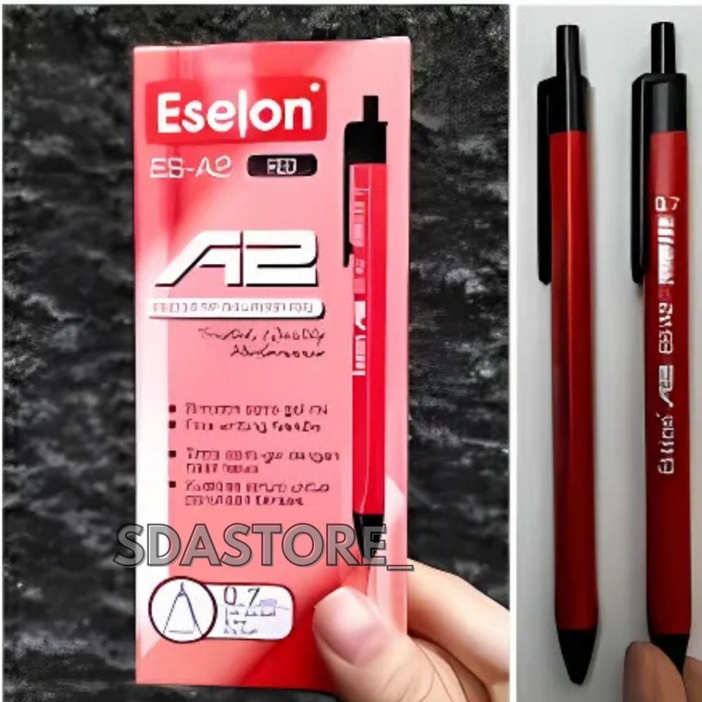 Jual PEN A2 0.7MM ESELON MERAH ESA2M | Shopee Indonesia