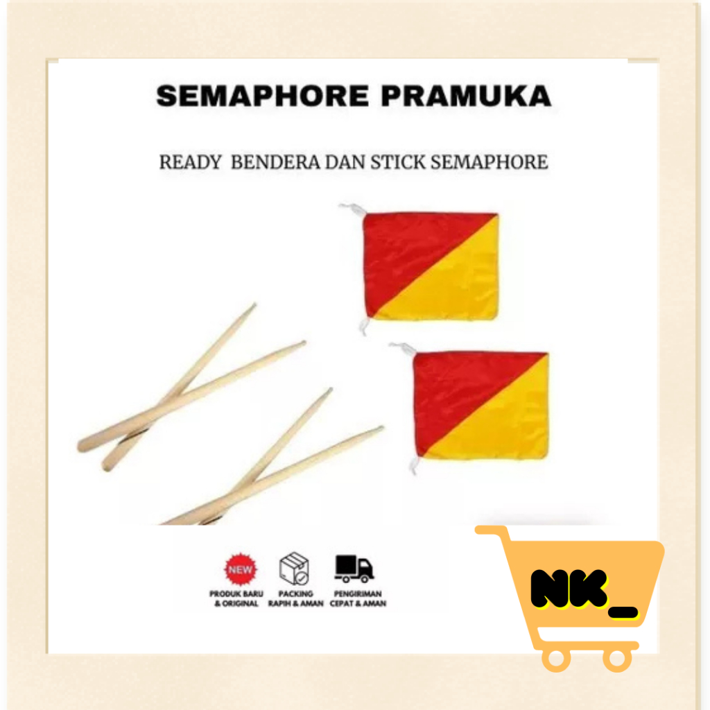 Jual Nk - 1 PAKET BENDERA SEMAPUR , 2 BENDERA SEMAPUR + 2 TONGKAT ...