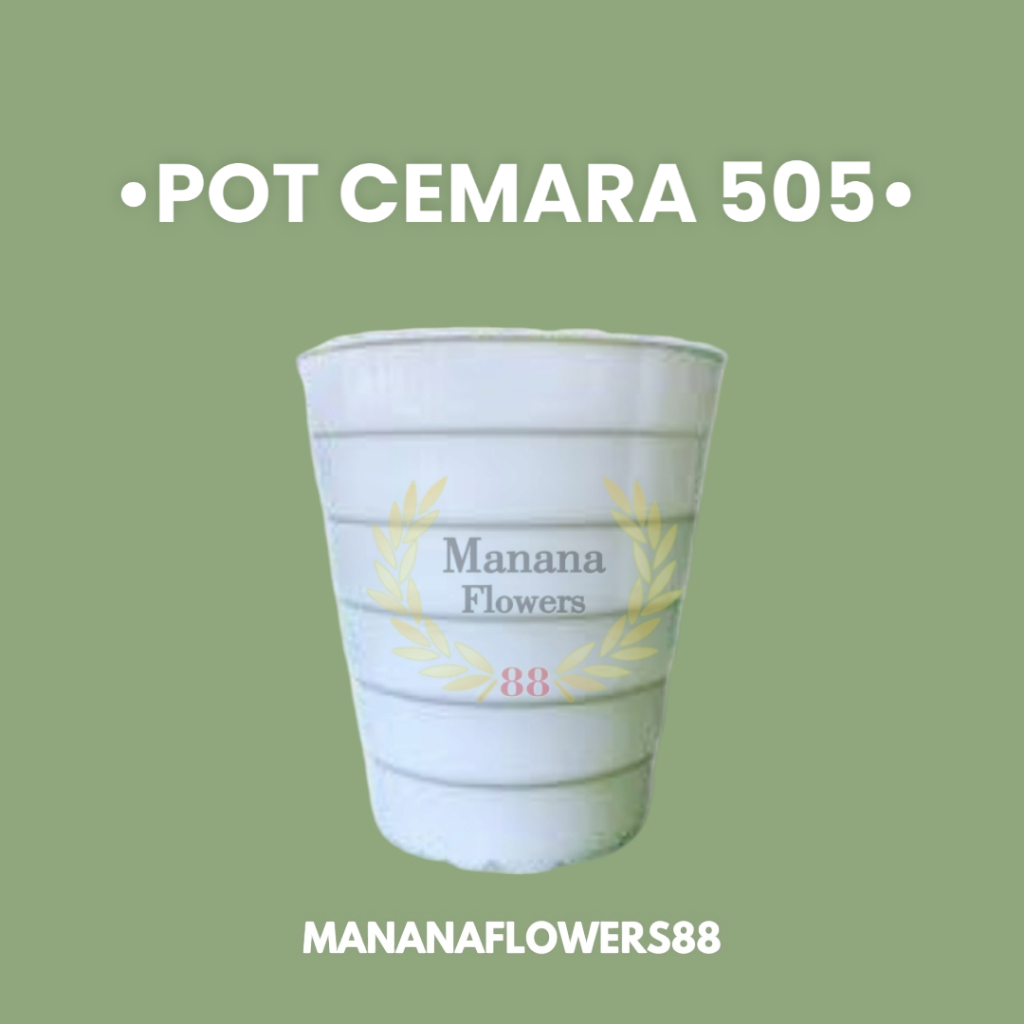 Jual POT PUTIH 505 MINIMALIZT/CARGO/ POT CEMARA/ POT BUNGA/ POT TANAMAN ...
