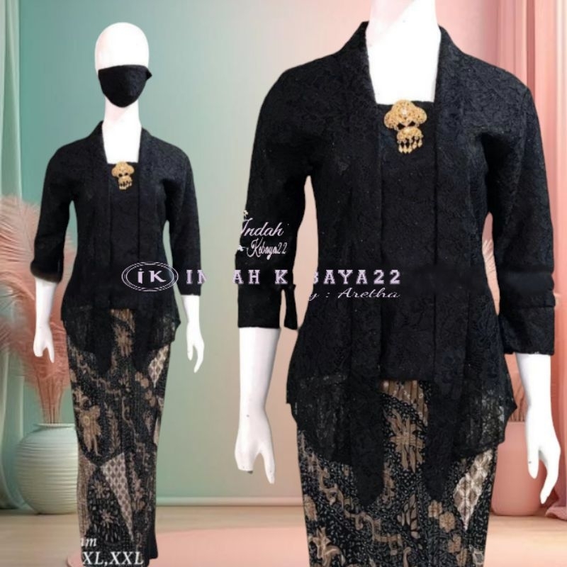 Jual Set Kebaya Kutubaru Brokat Modern Elegan Atasan Baju Kebaya Wanita Kondangan Kebaya Lamaran ...