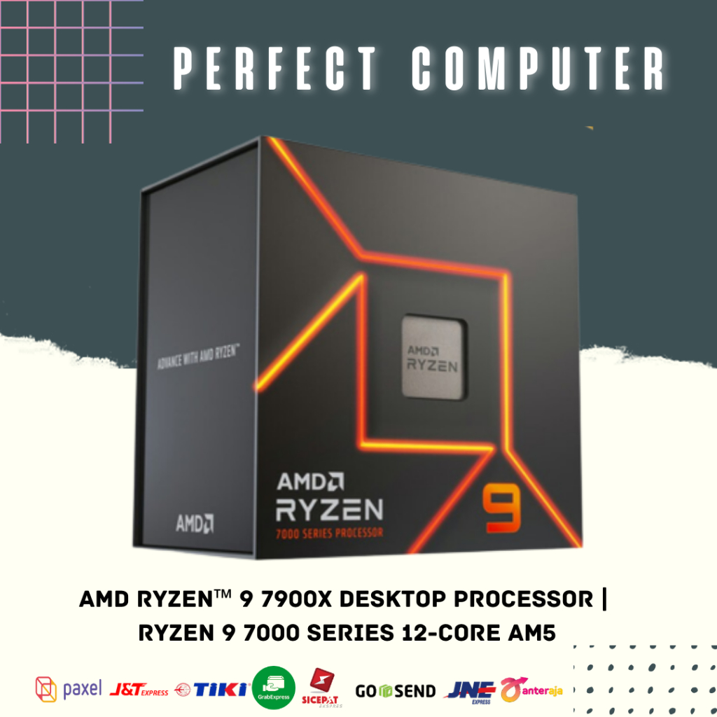 Jual PROCESSOR AMD Ryzen™ 9 7900X Desktop 7000 Series 12-Core AM5 | Shopee Indonesia