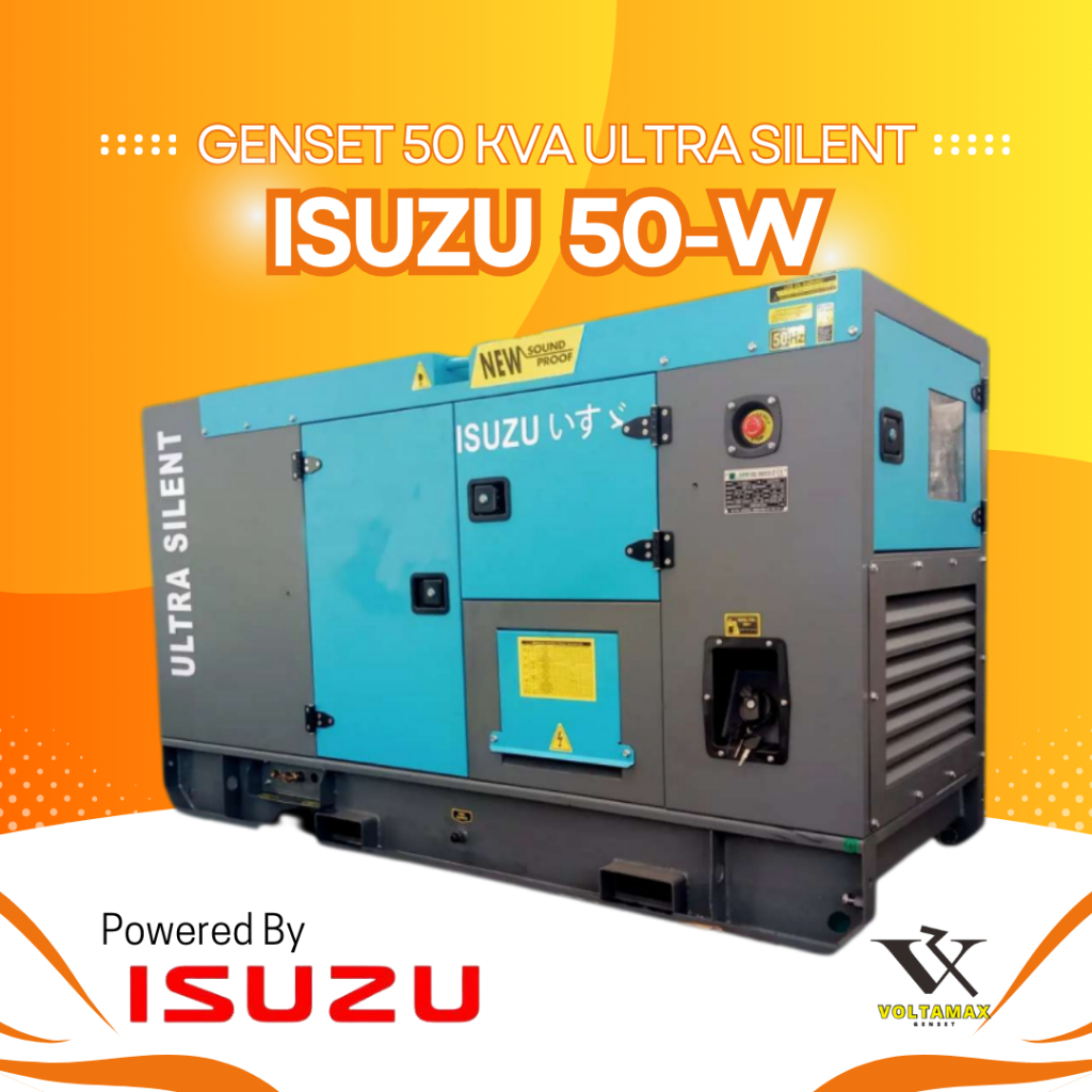 Jual Genset 50 KVA Silent Diesel Genset Sound System Genset Industri Isuzu 50-W | Shopee Indonesia