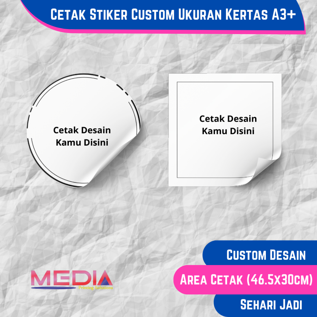 Jual Cetak Sticker Custom Desain Stiker Label Souvenir Bahan Vinyl ...