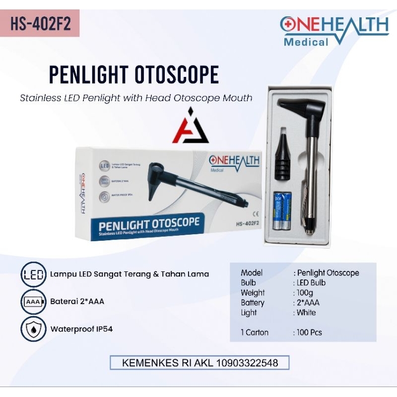 Jual Otoscope General Care / Onehealth Penlight LED Otoscope | Shopee ...