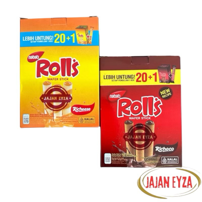 Jual NABATI ROLL'S WAFER BOX isi 20 PCSNABATI ROLLS KEJU | Shopee Indonesia