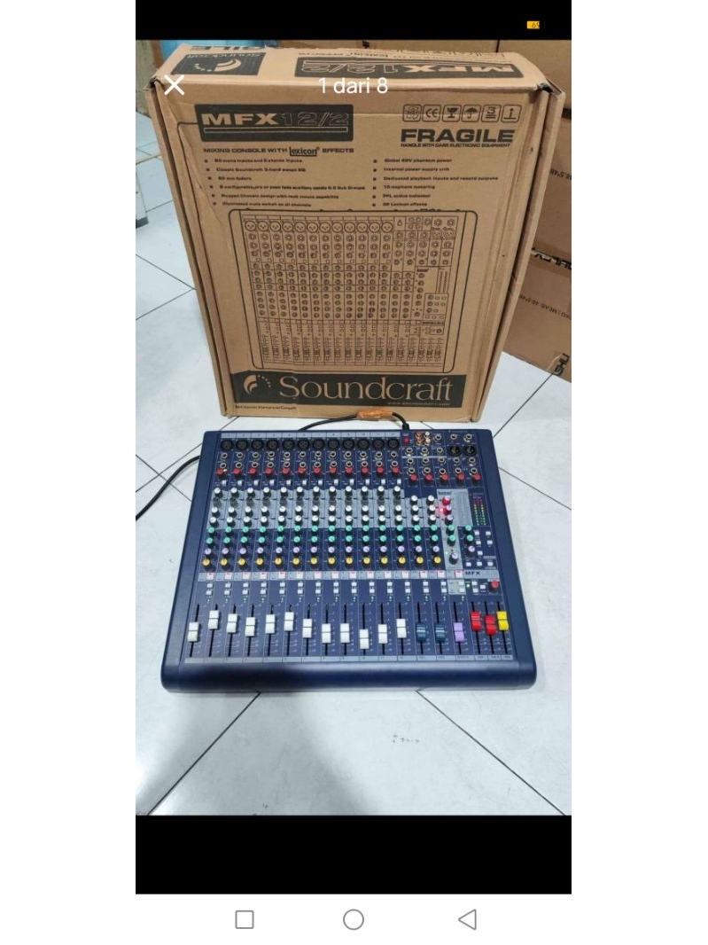 Jual Mixer Soundcraft MFX12 Grade 12 chanel Soundcraft | Shopee Indonesia