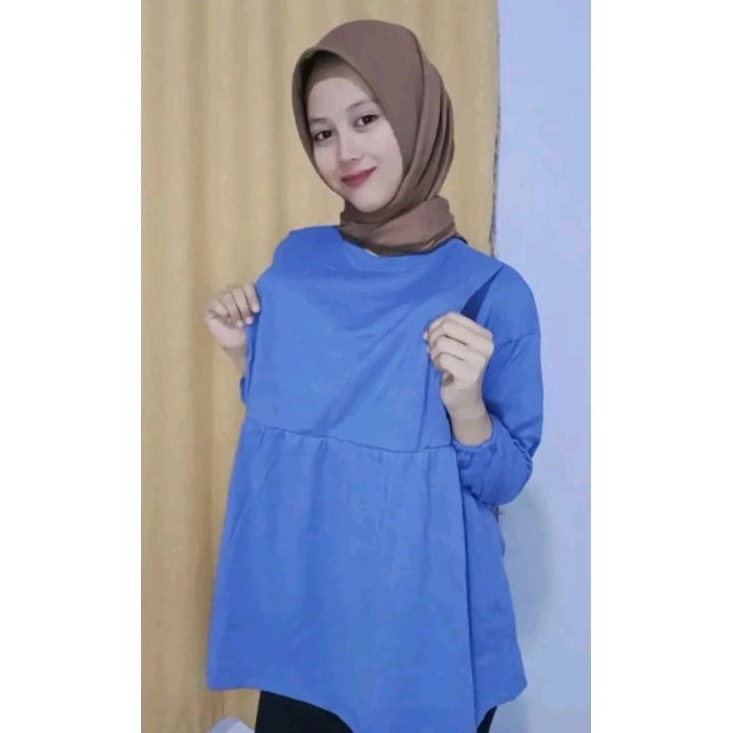 Jual Atasan Oversized BUSUI Bukaan Samping Kanan Kiri Tangan Balon Kaos ...