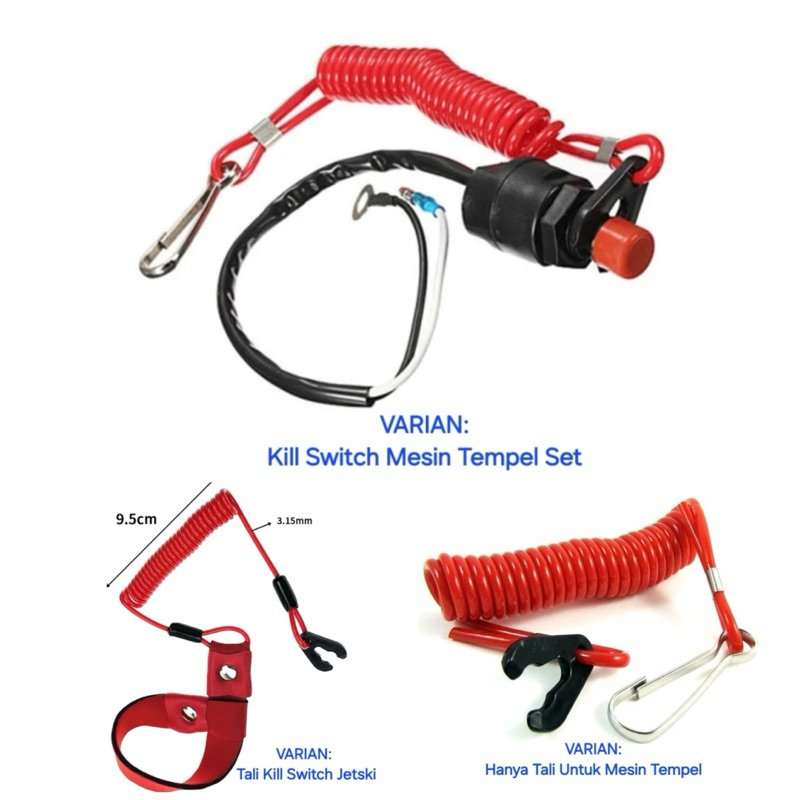 Jual Kill Switch Cord / Engine Kill Switch / Lanyard Untuk ON / OFF ...