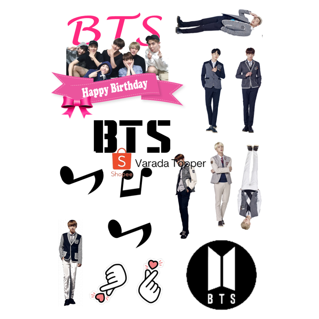 Jual Topper BTS ARMY Custom/ Hiasa Cake BTS ARMY Birthday | Shopee ...
