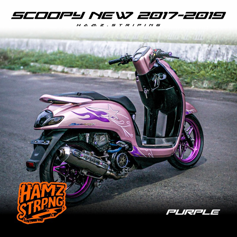 Jual Striping Transparan Scoopy New 2017-2019 R12 Bintang Api | Shopee ...
