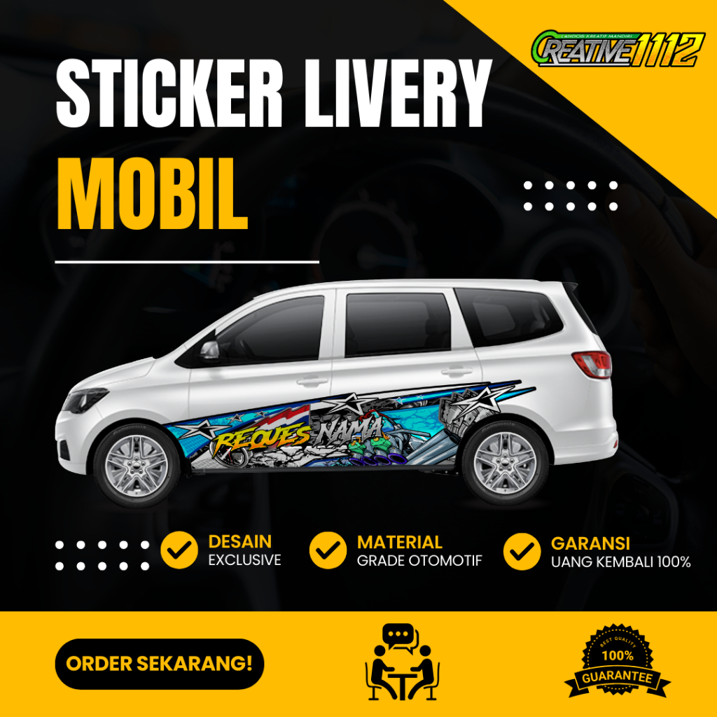 Jual MEWAH! DESAIN LIVERY MOBIL WULING TERBARU DESAIN STIKER BISA ...
