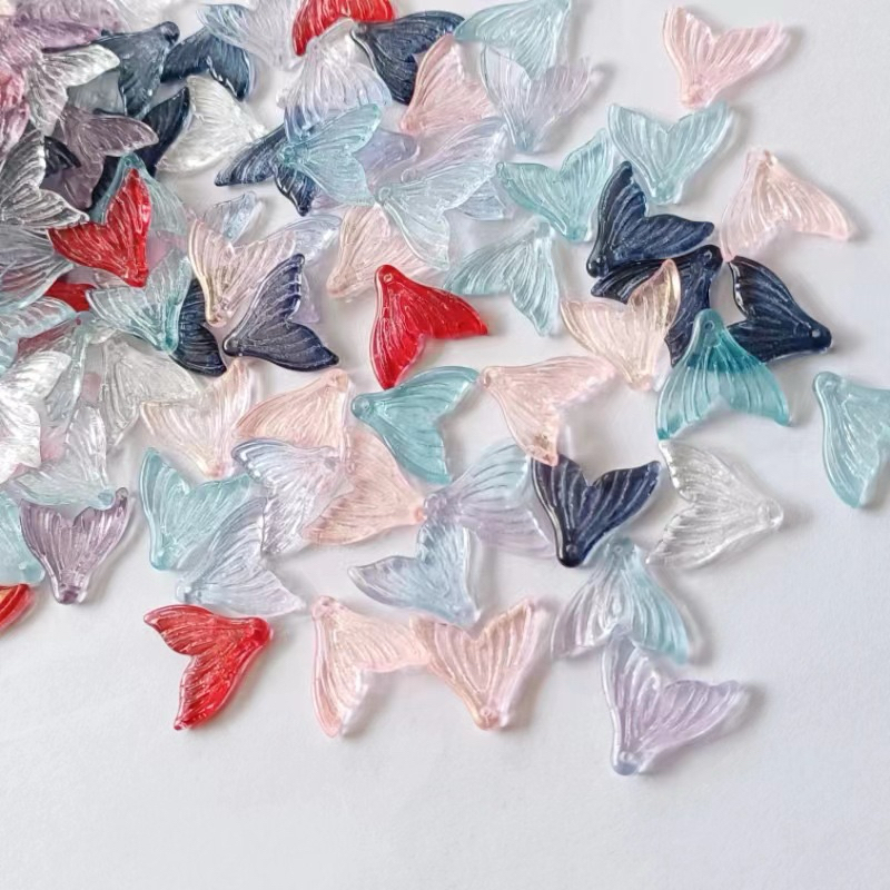 Jual BeadsBaby88 Manik Mote Glass Beads Bandul Mermaid Tail Ekor duyung ...