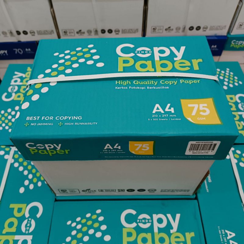 Jual PROMO KERTAS A4 75 GRAM COPY PAPER 1 DUS ( Instan / Sameday ) | Shopee Indonesia