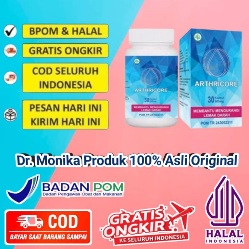 Jual Arthricore Asli Original Isi 30 Kapsul Obat Diabetes Kolesterol ...