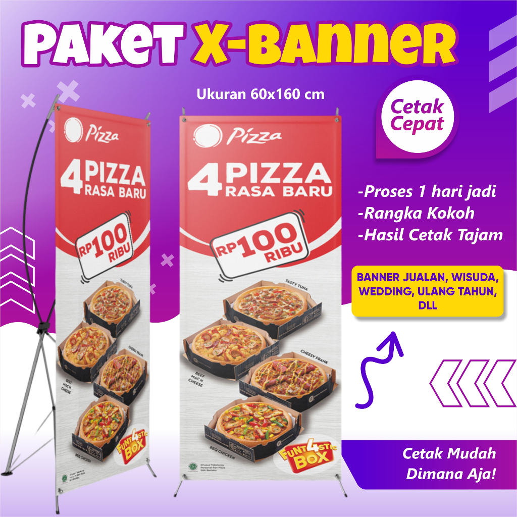 Jual PAKET X-BANNER 60 X 160 MURAH BERKUALITAS | STAND X-BANNER ...