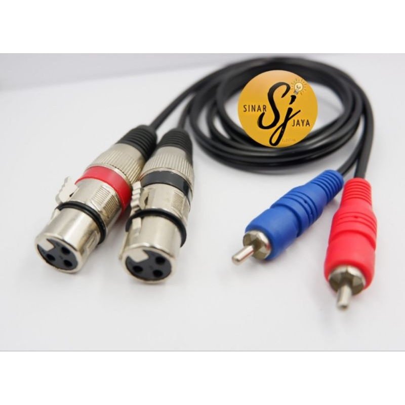 Jual Kabel mixer/power/amplifier mixer to power jack 2 canon/xlr female ...