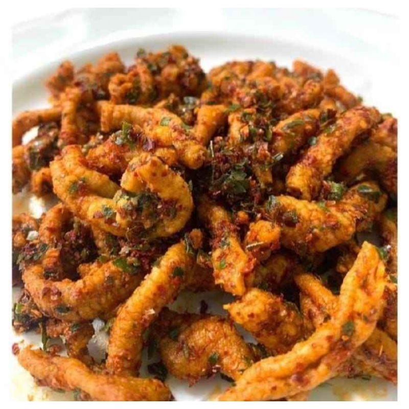 Jual Keripik usus kering sayur bayam pedas | Shopee Indonesia