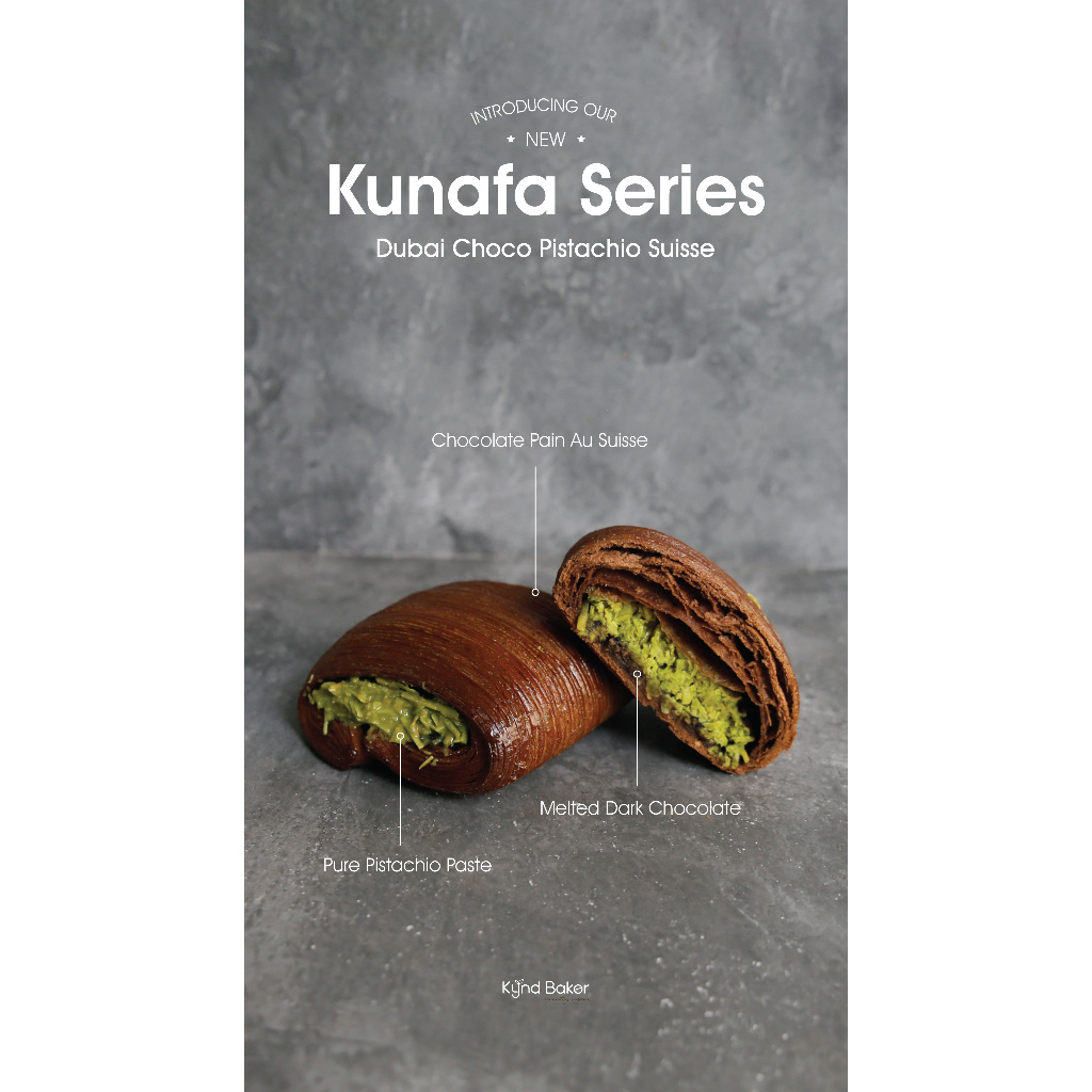 Jual KYND BAKER Dubai Choco Kunafa Suisse Plant Based Vegan Vegetarian | Shopee Indonesia
