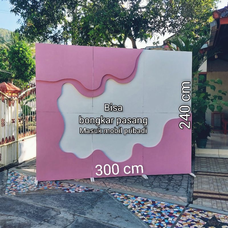 Jual backdrop dekorasi pelaminan. backdrop lamaran/wedding. backdrop ...
