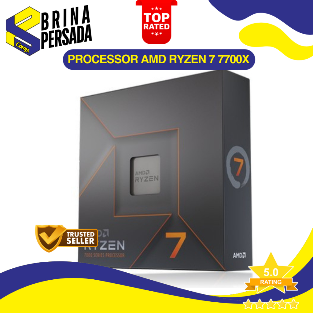 Jual PROCESSOR AMD RYZEN 7 7700X AM5 ZEN 4 8 CORE 16 THREAD 5.4 GHZ 105W | Shopee Indonesia