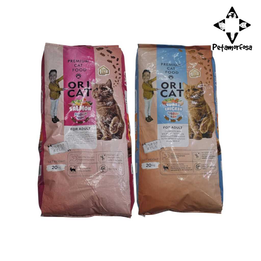 Jual 1 Karung ORI CAT Adult 20 Kg Makanan Kucing Kering 800gr Freshpack ...