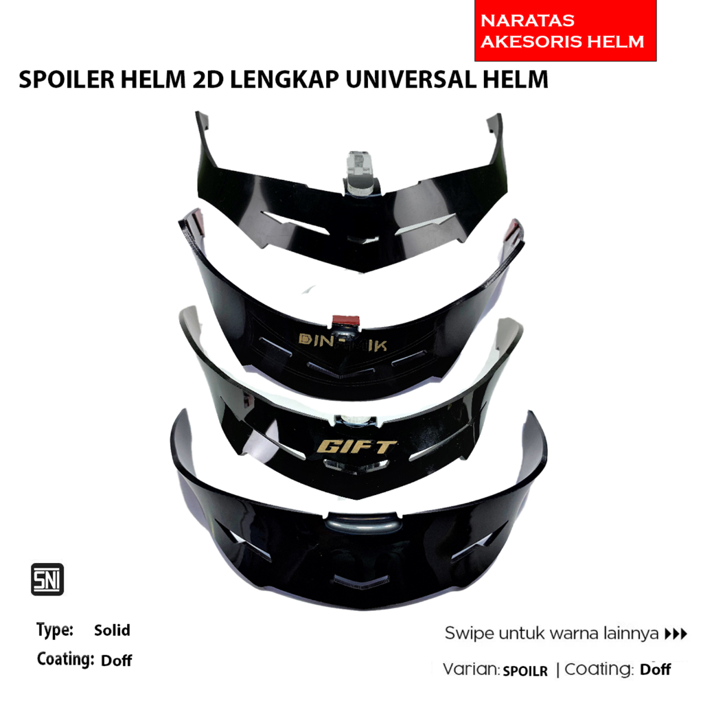 Jual SPOILER Helm SERIES MOTIF UKIR 2D Terlengkap Universal Semua Jenis ...