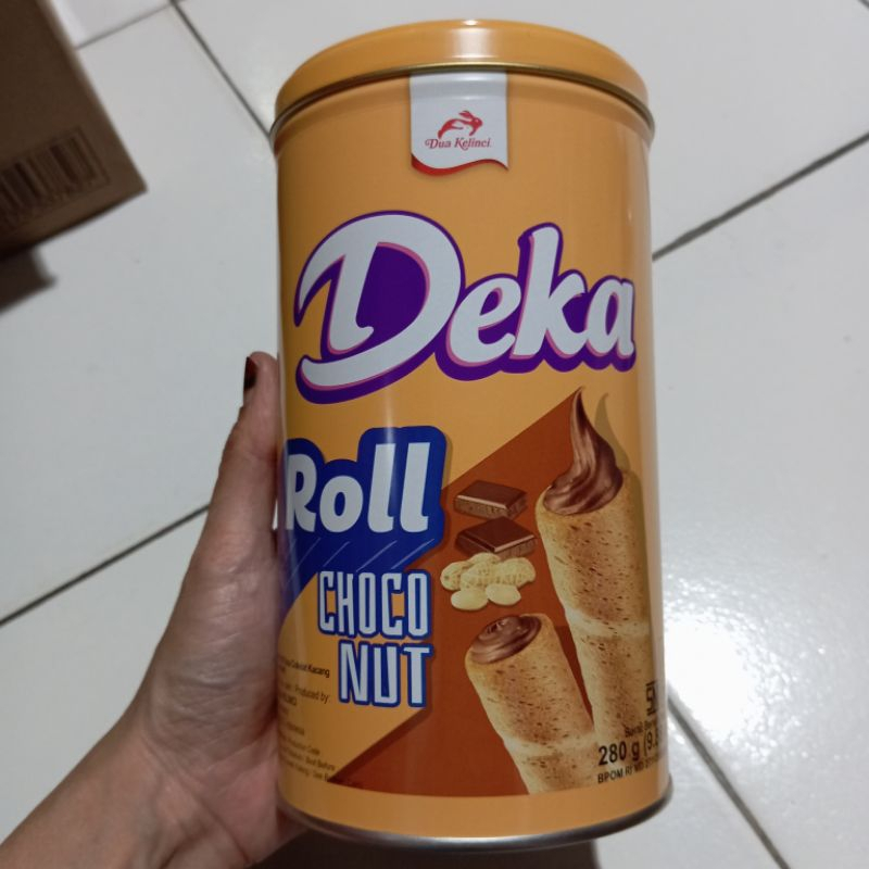 Jual Deka wafer Roll tin 280gr choco nut - Chocolate Kaleng exp terbaru ...