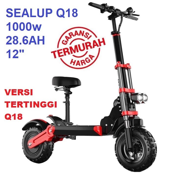 Jual SCOOTER Skuter Sepeda Listrik SEALUP Q18 48v 1000w Roda 12" 50km ...