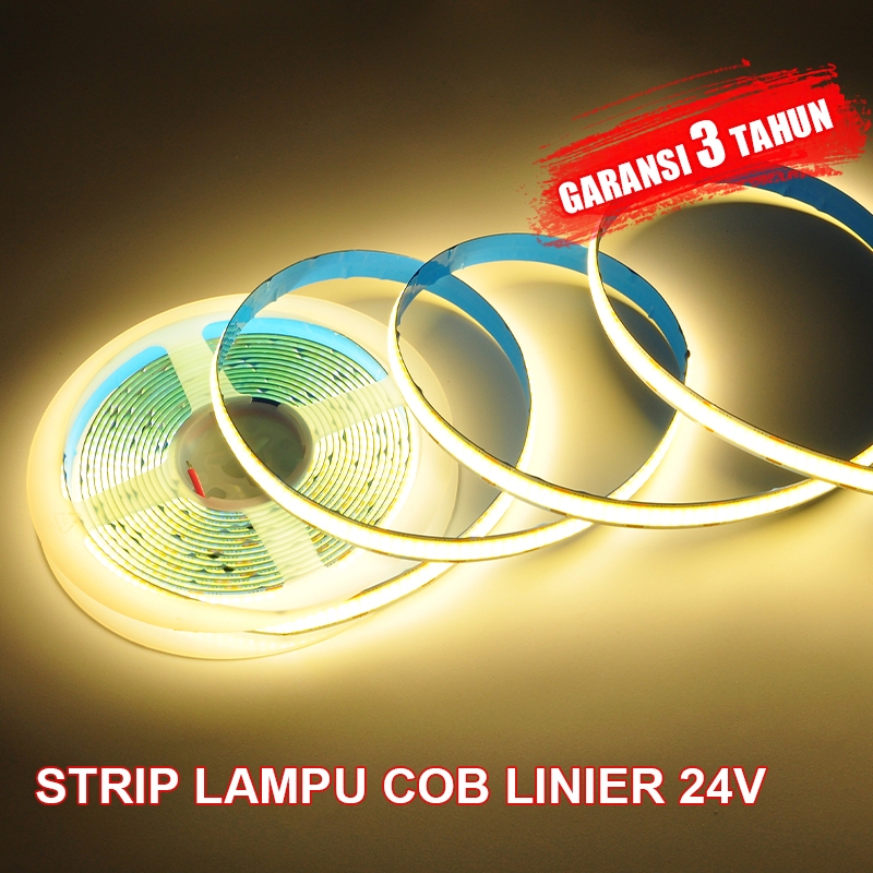 Jual LED Strip lampu COB24V Strip lampu LED kecerahan tinggi COB 10 ...