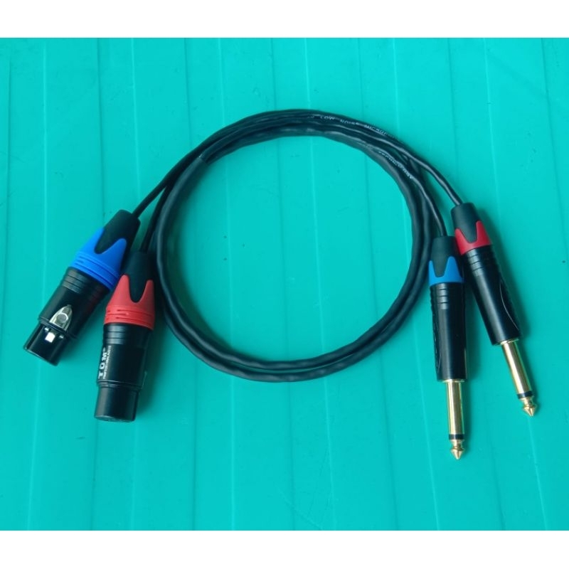 Jual kabel mixer ke power 2 jalur jack xlr to akai | Shopee Indonesia