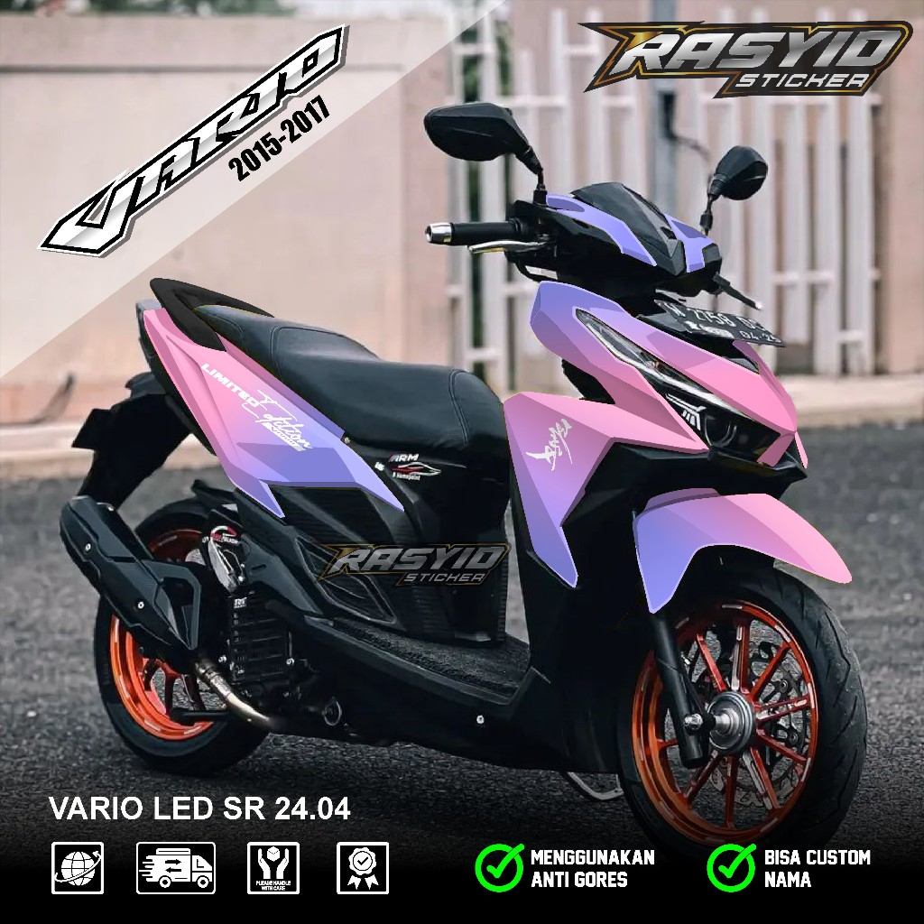 Jual Sticker Decal Full Body Motor Honda Vario Led Lama Old 125 150 ...