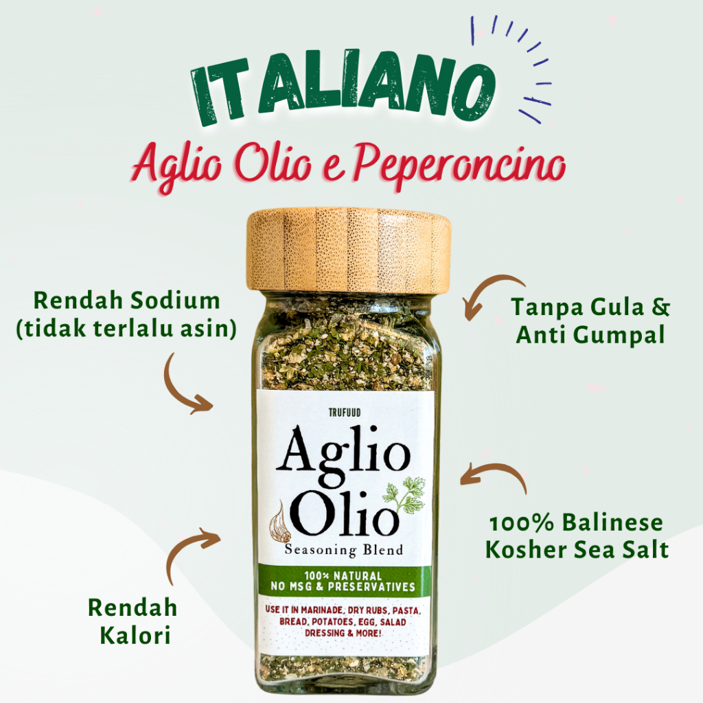 Jual Bumbu Aglio Olio Seasoning Bumbu Pasta Anak Spaghetti No MSG No Preservative Italian Herbs ...