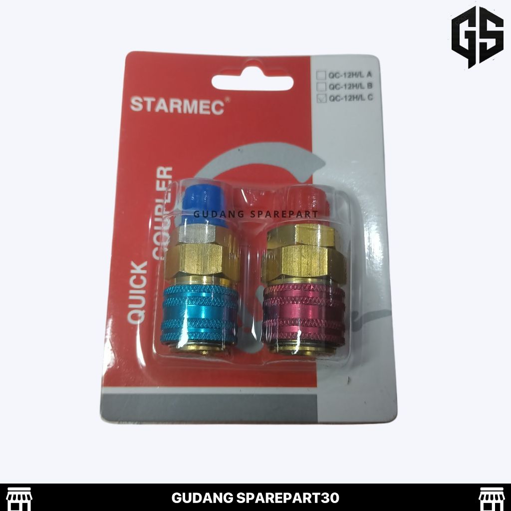 Jual Quick Coupler AC Mobil High & Low /Adapter Nepel Pengisian Ac ...