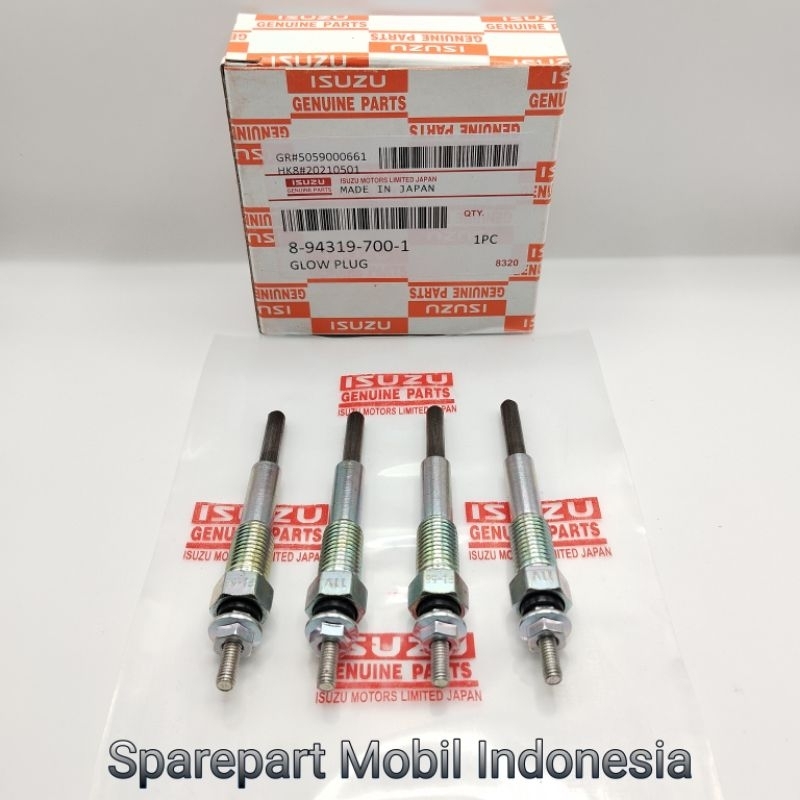 Jual Busi Pemanas Glow Plug 11V Panther Original 1 Set 4 Pc | Shopee ...