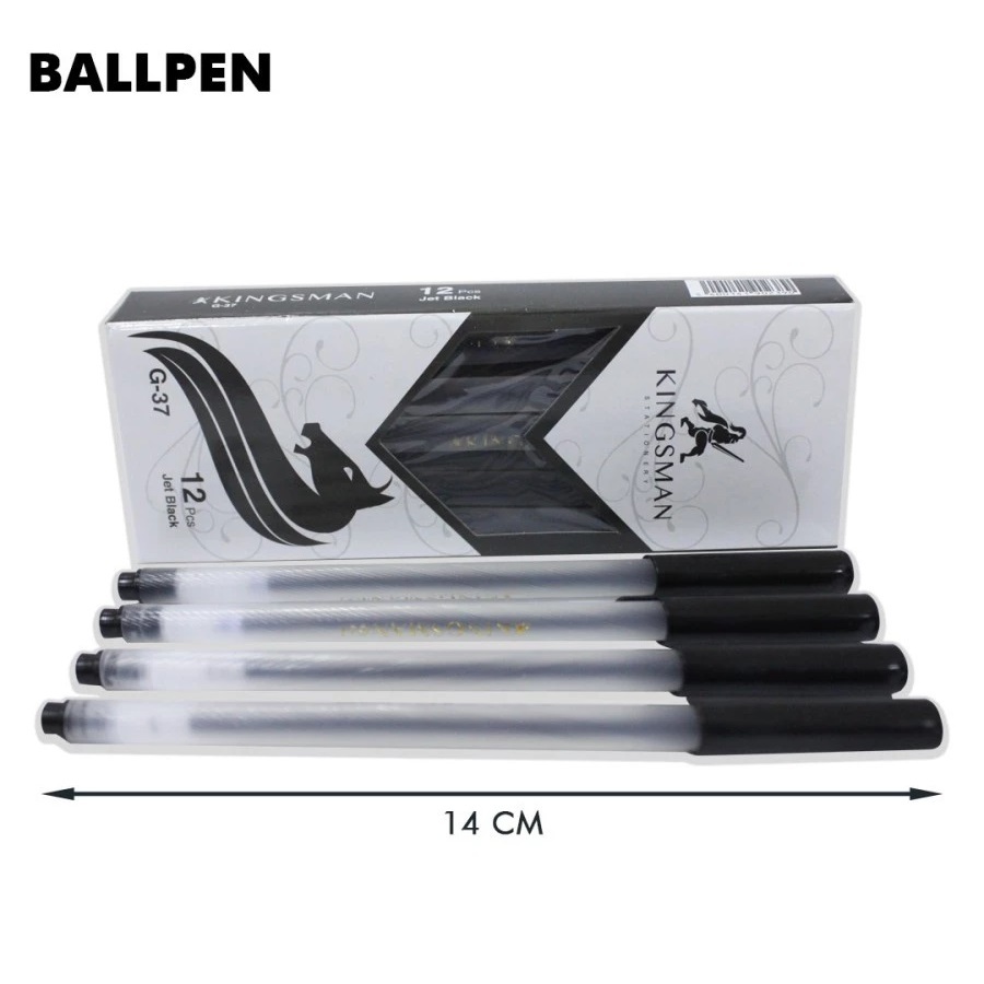 Jual Pulpen Kingsman G37 Alat Tulis Bolpoint Pen 12pcs | Shopee Indonesia
