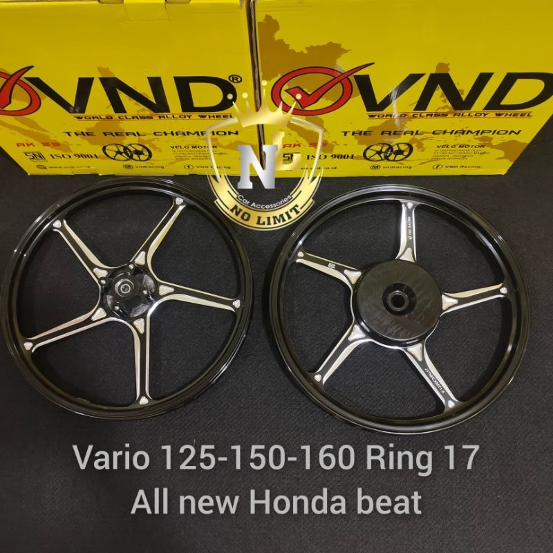 Jual VELG RACING VND AK 55 VARIO 125 VARIO 150 BEAT SCOPY RING 17 UK 140-160 | Shopee Indonesia