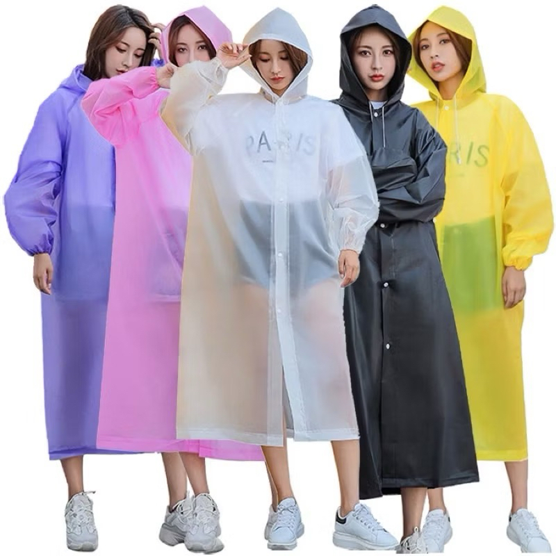 Jual JAS HUJAN EVA | JAS HUJAN HOODIE TERUSAN EVA | JAS HIJAB TEBAL ...