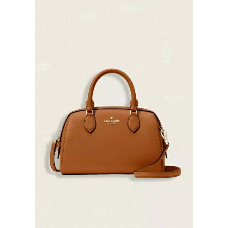 Jual Kate Spade Madison Saffiano Leather Duffle Crossbody Cavern Clay ...