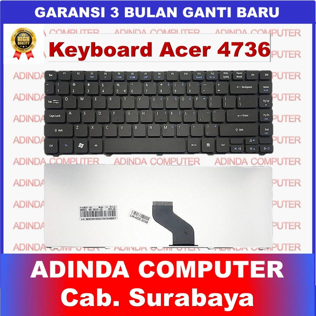 Jual Keyboard Laptop Acer 4736 4750 4736Z 4741 4741Z 4739 4739Z 4349 ...